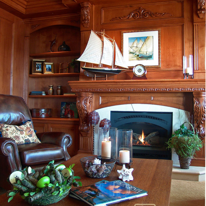 Wood Paneled Library - Photos & Ideas | Houzz