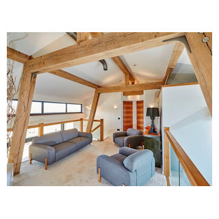 Modern Wood House - Contemporary - Family Room - Devon - by Carpenter ...