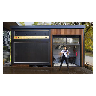 "Amplified" Tiny House Music Studio exterior - Garage - Other | Houzz