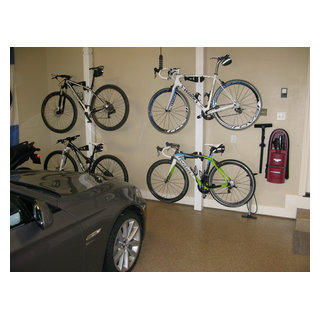 Bike Garage - Modern - Garage - Other - by Custom Storage Solutions | Houzz