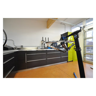 Bike Workshop interior - Modern - Garage - Denver - by Studio Shed ...