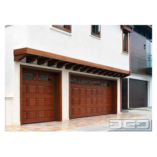 Classic Design Raised Panel Wood Garage Doors in Solid Wood ...