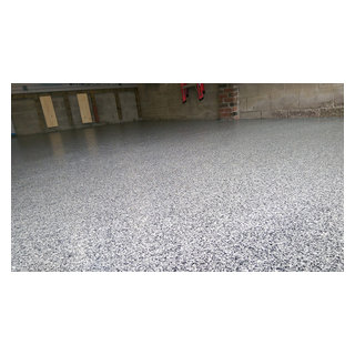 Custom epoxy garage floor - Modern - Garage - Toronto - by ResCom ...