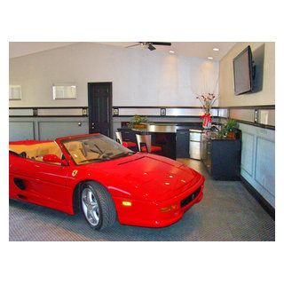 Custom Ferrari Garage - Industrial - Garage - Los Angeles - by Miccaro ...