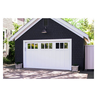 Davis Custom Wood Carriage House Garage Doors - Contemporary - Garage ...