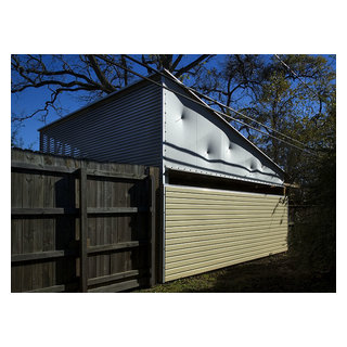 Exterior Louvers, Taut Canvas, Wood Siding - Craftsman - Garage ...