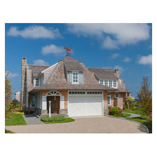 Garage & Stone Driveway - North-by-Northeast -Custom Cape Cod Beach ...