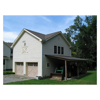 Garage / Barn and Studio with tractor storage - Country - Garage - New ...