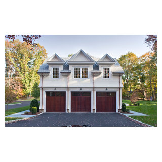 Georgian Colonial Style in Stamford, CT - Traditional - Garage - New ...