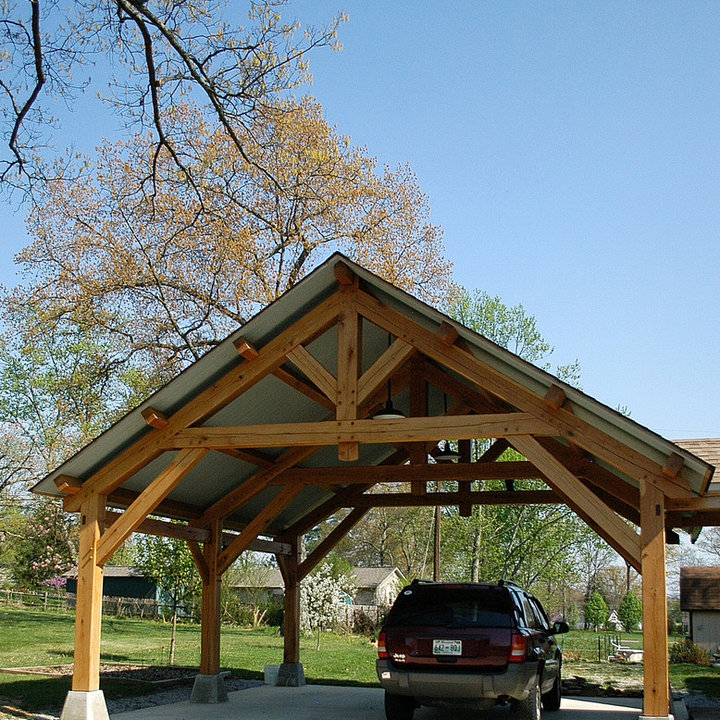 75 Beautiful Detached Carport With Breezeway Home Design Ideas ...