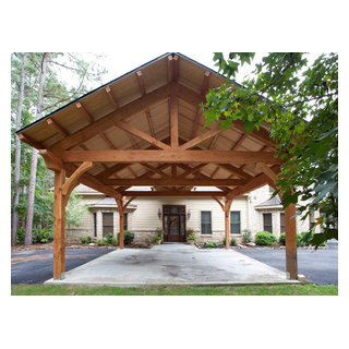 Houston Timber Frame - Traditional - Garage - Houston - by Texas Timber ...