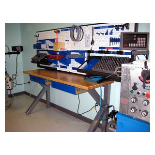 Industrial tool boards being used for tool storage and organization of ...