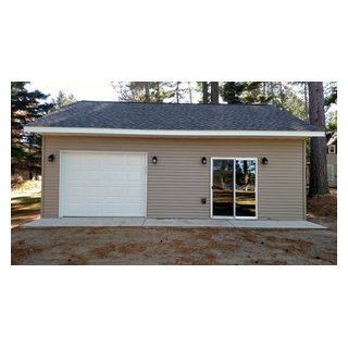 Lakeside Garage - Traditional - Garage - Other - by Monk Construction ...