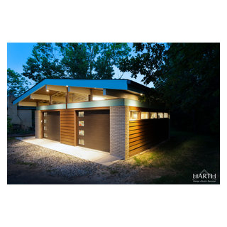 Lower Gwynedd Garage - Midcentury - Garage - Philadelphia - by Harth ...