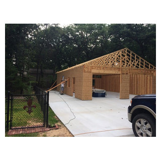 New Man Cave Construction in Oklahoma - 30 x 40 Shop with 10 ft ...