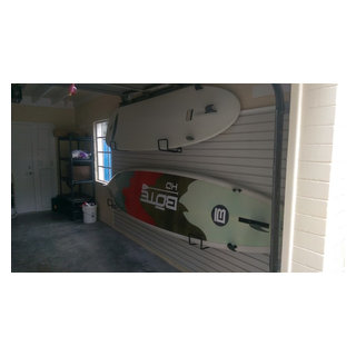Paddleboard, Kayaks & Wakeboard Storage - Beach Style - Garage ...