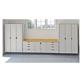 Powder Coated MDF Garage Cabinets - Transitional - Garage - Tampa - by ...