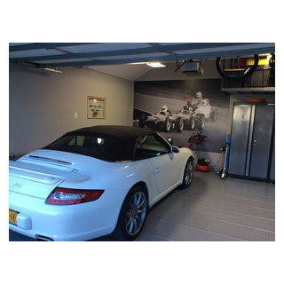 Race Car Garage Mural - Contemporary - Garage - New York - by Totally ...
