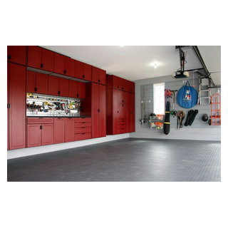 Red Garage Storage Cabinets - Garage - Other - by Rocky Mountain Garage ...