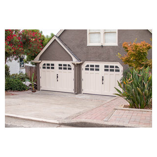 Rio Vista Custom Wood Carriage House Garage Door - Contemporary ...