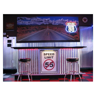 Route 66 Garage - Traditional - Garage - Birmingham - by Custom Storage ...