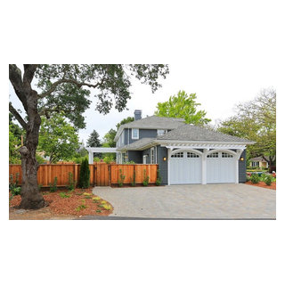 Side Elevation Attached Garage - Arts & Crafts - Garage - San Francisco ...
