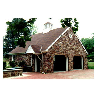 Stone Garage - Traditional - Garage - Philadelphia - by DBR ...