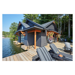 Sucker Bay, Boathouse - Rustic - Garage - Other - by North Echo Inc | Houzz