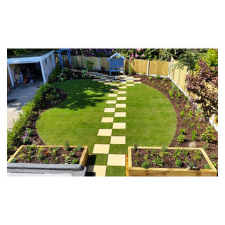 Checker Board Garden - Contemporary - Landscape - Other - by Yorkshire ...