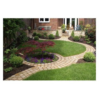 Circular Garden - Rustic - Landscape - Cheshire - by Green Tree Garden ...
