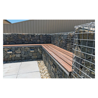 Gabion Bench Seats - Contemporary - Landscape - Adelaide - by Prospect ...