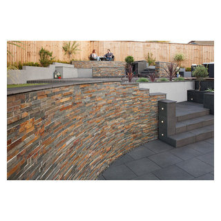 Marshalls Drystack Stoneface Veneer Walling - Contemporary - Landscape ...
