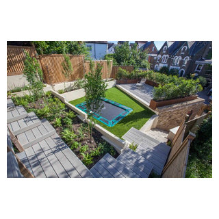 Multi-level garden - Contemporary - Landscape - Hampshire - by Simon ...