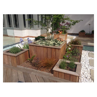 Multi level terrace - Contemporary - Garden - Surrey - by PCLandscapes ...