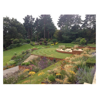 Multi level terrace - Contemporary - Landscape - Surrey - by ...