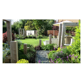 Posts & Perennials - Pathway vista - Contemporary - Landscape ...