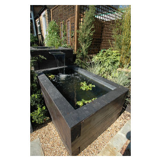 raised sleeper pool - Contemporary - Garden - London - by ED Gardens ...