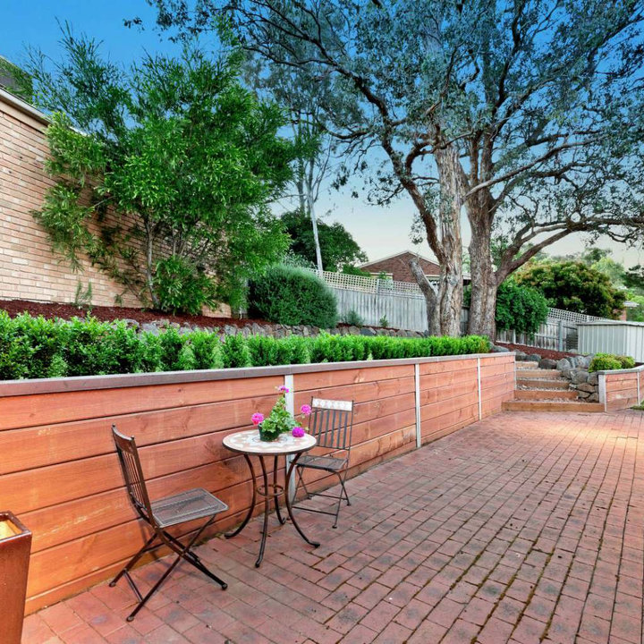 Two Tier Retaining Wall - Photos & Ideas | Houzz