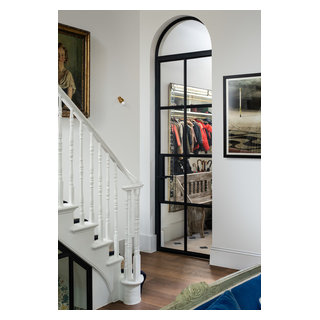 Curved steel hallway door - Victorian - Hallway & Landing - London - by ...