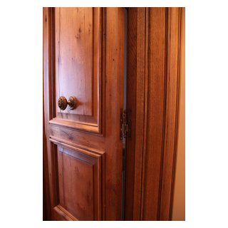 Custom Millwork featuring Salvaged Antique Oak, Inspired by French ...