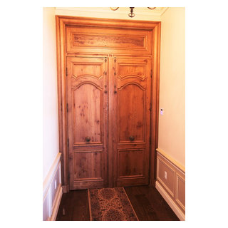 Custom Millwork featuring Salvaged Antique Oak, Inspired by French ...