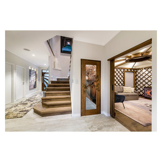 Entry Hall & Wine Cellar - Contemporary - Hall - Perth - by Moda ...