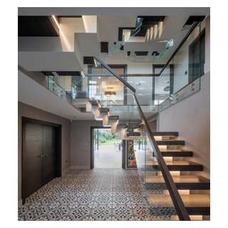 Glass Slot House - Contemporary - Hall - Surrey - by Concept 8 ...