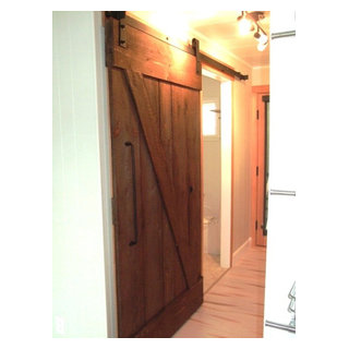 Industrial Barn Door Hardware and Barn Doors - Industrial - Hall - Salt ...