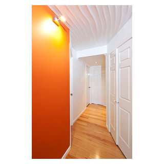 Inner City Outer Space Wave Ceiling - Contemporary - Hallway & Landing ...