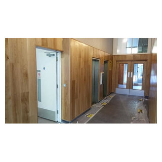 Installing Wall Cladding and Concrete Floor Tiles in Hide Tower - Hall ...