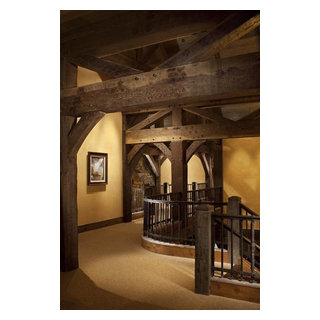 Interior Timber Framing - Rustic - Hall - Other - by Centennial Timber ...