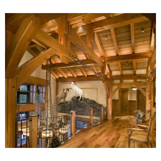 Interior Timber Framing - Rustic - Hall - Other - by Centennial Timber ...