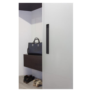 Light grey lacquer in modern interior - Modern - Hall - Other - by ...