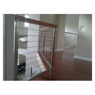 los altos stainless steel rail - Contemporary - Hall - San Francisco ...